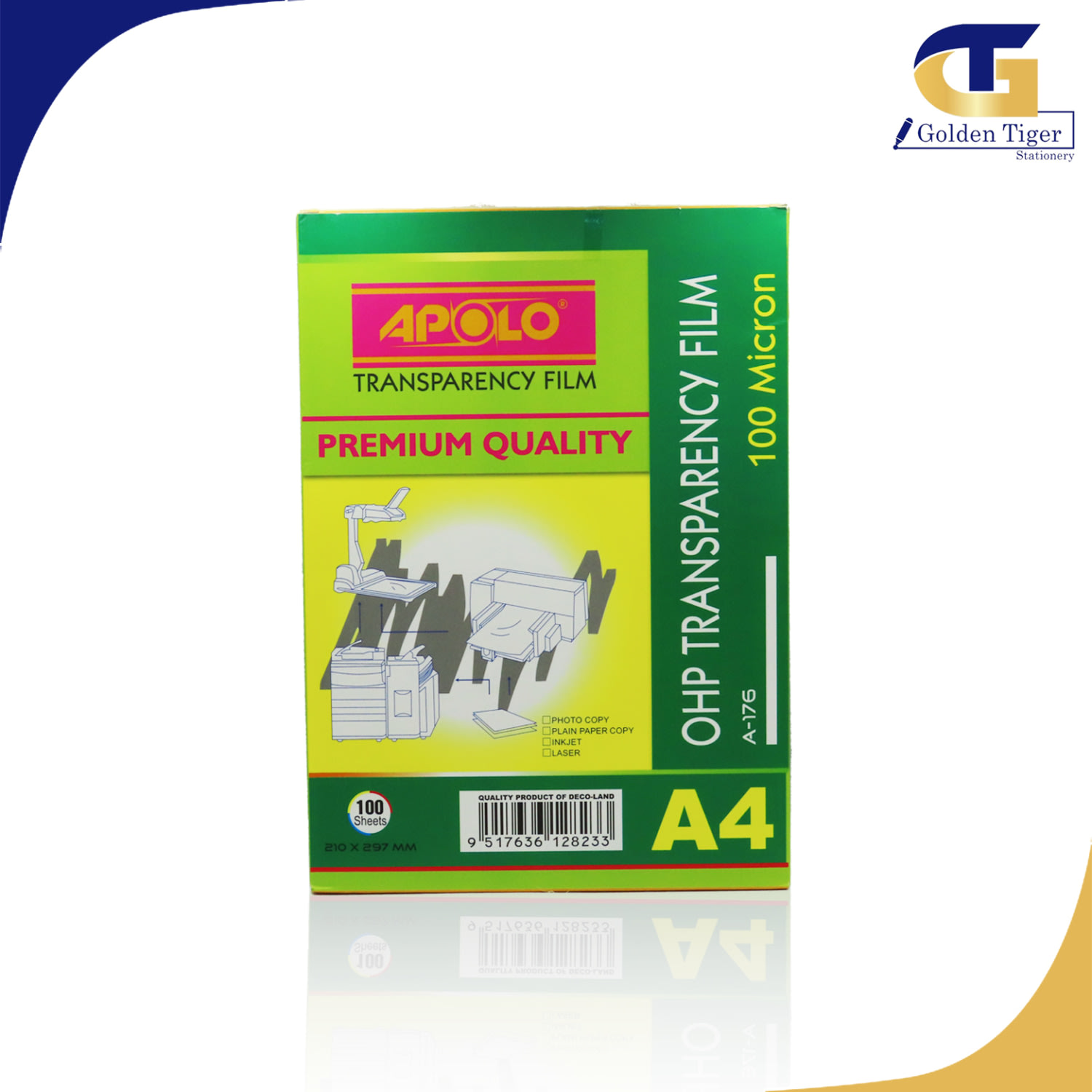 Apolo Film A4 100 micron | Golden Tiger Stationery Store