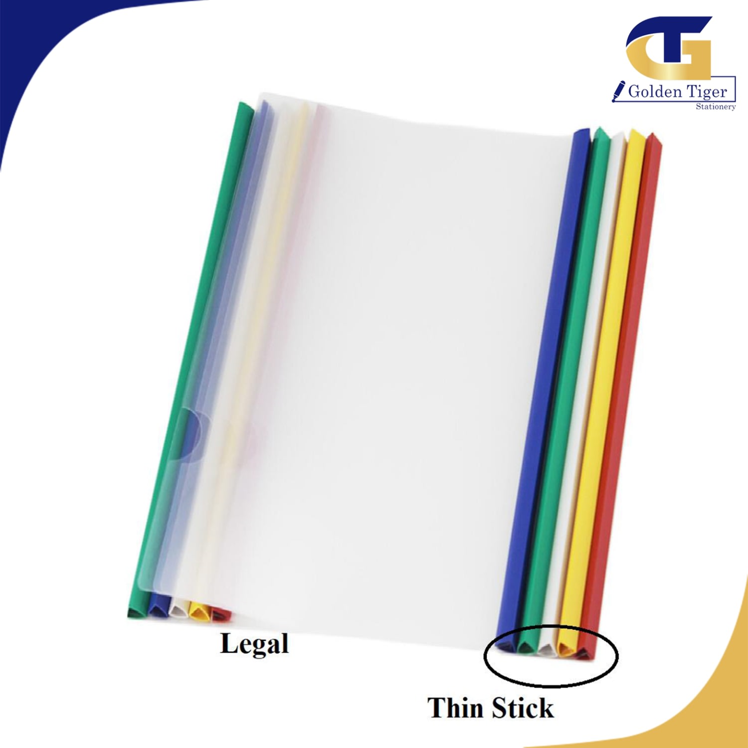 Stick File Legal Thin (10pcs/pkt) | Golden Tiger Stationery Store